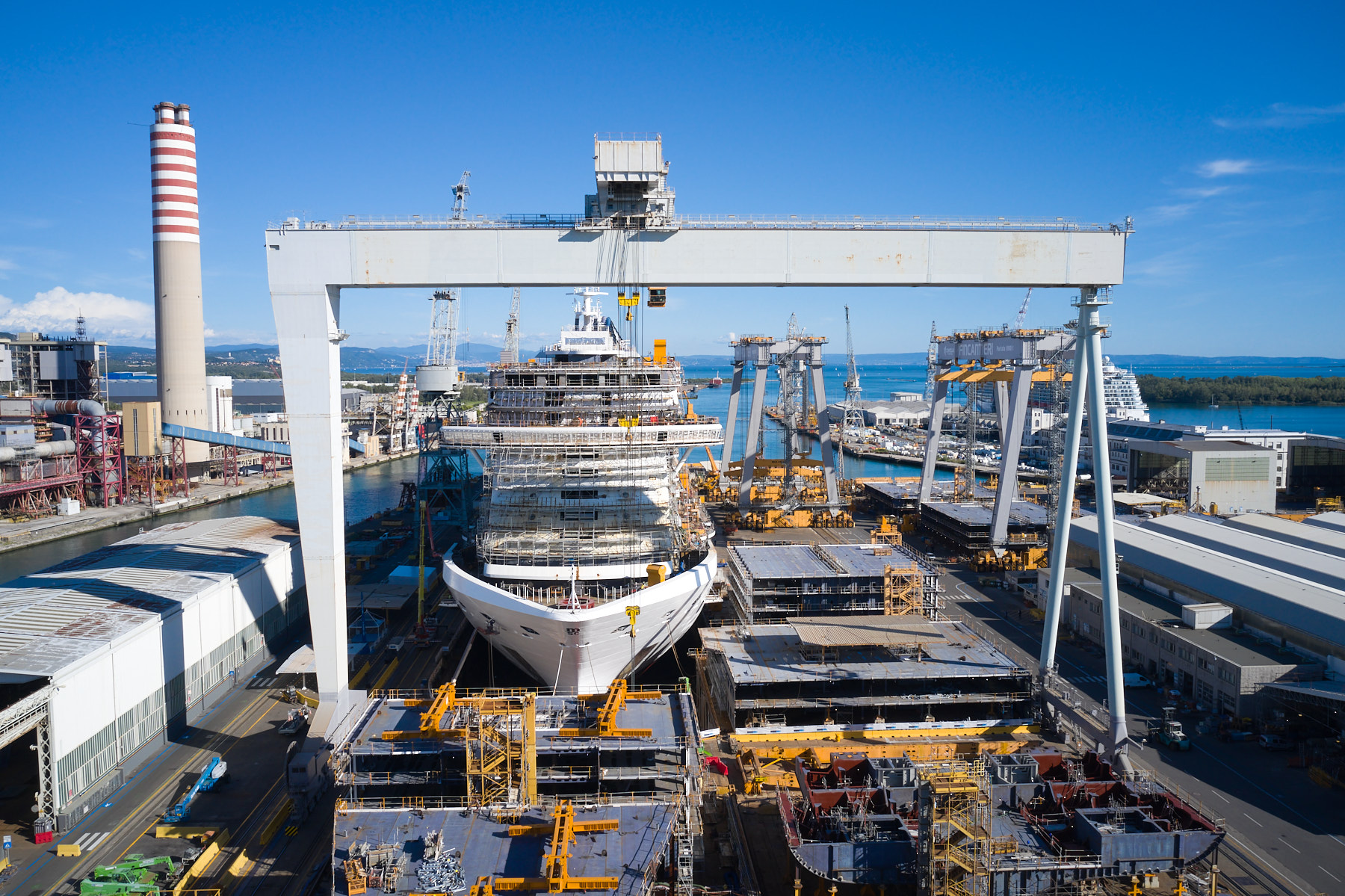 Monfalcone, la nuova nave da crociera più lunga della Msc