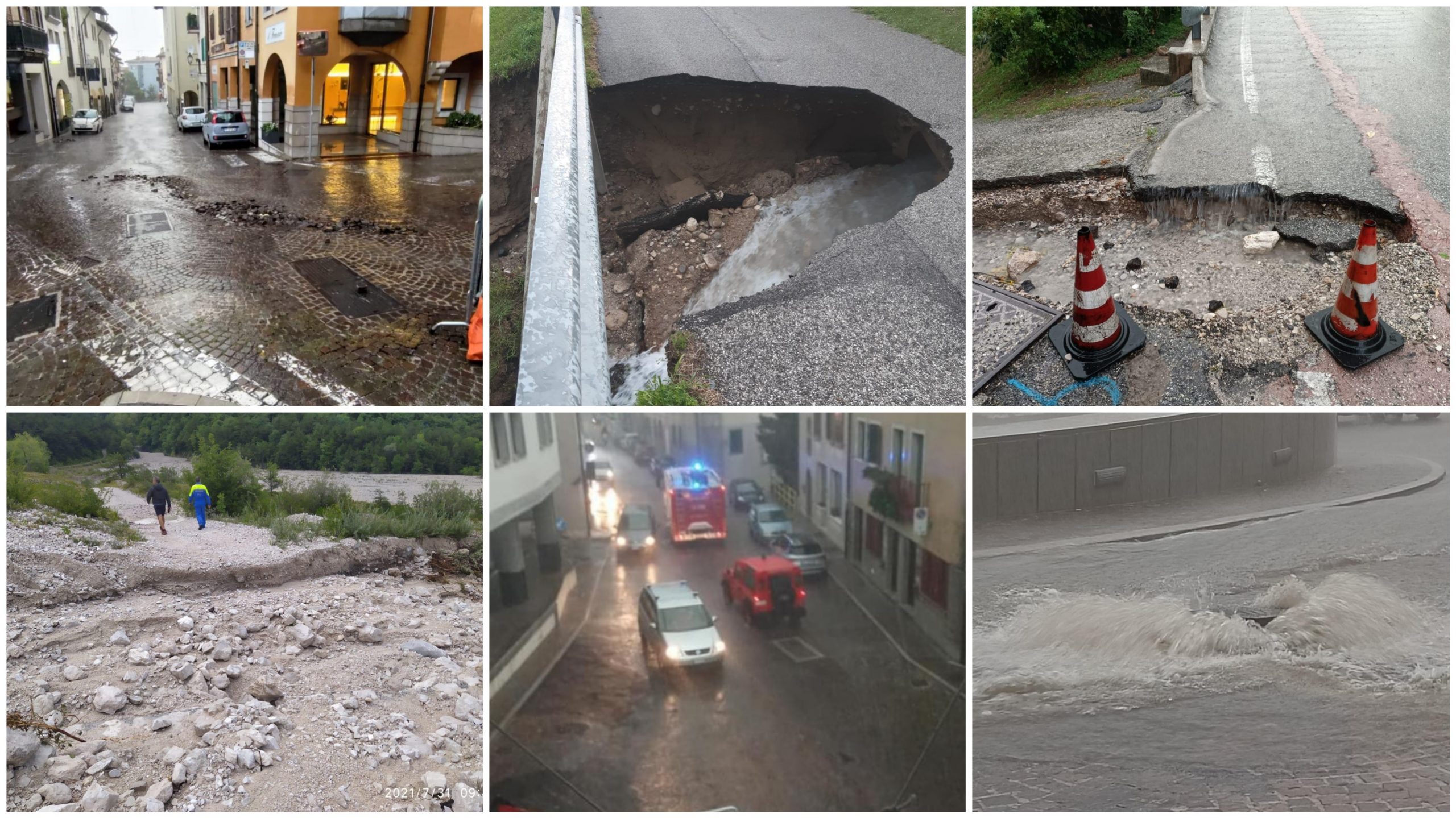 Gemona, danni per centinaia di migliaia di euro dopo le forti piogge