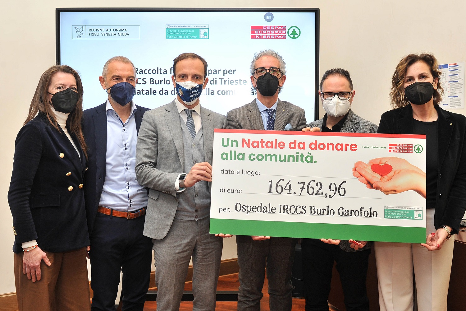 Trieste, Despar dona 164mila euro all'ospedale Burlo Garofolo