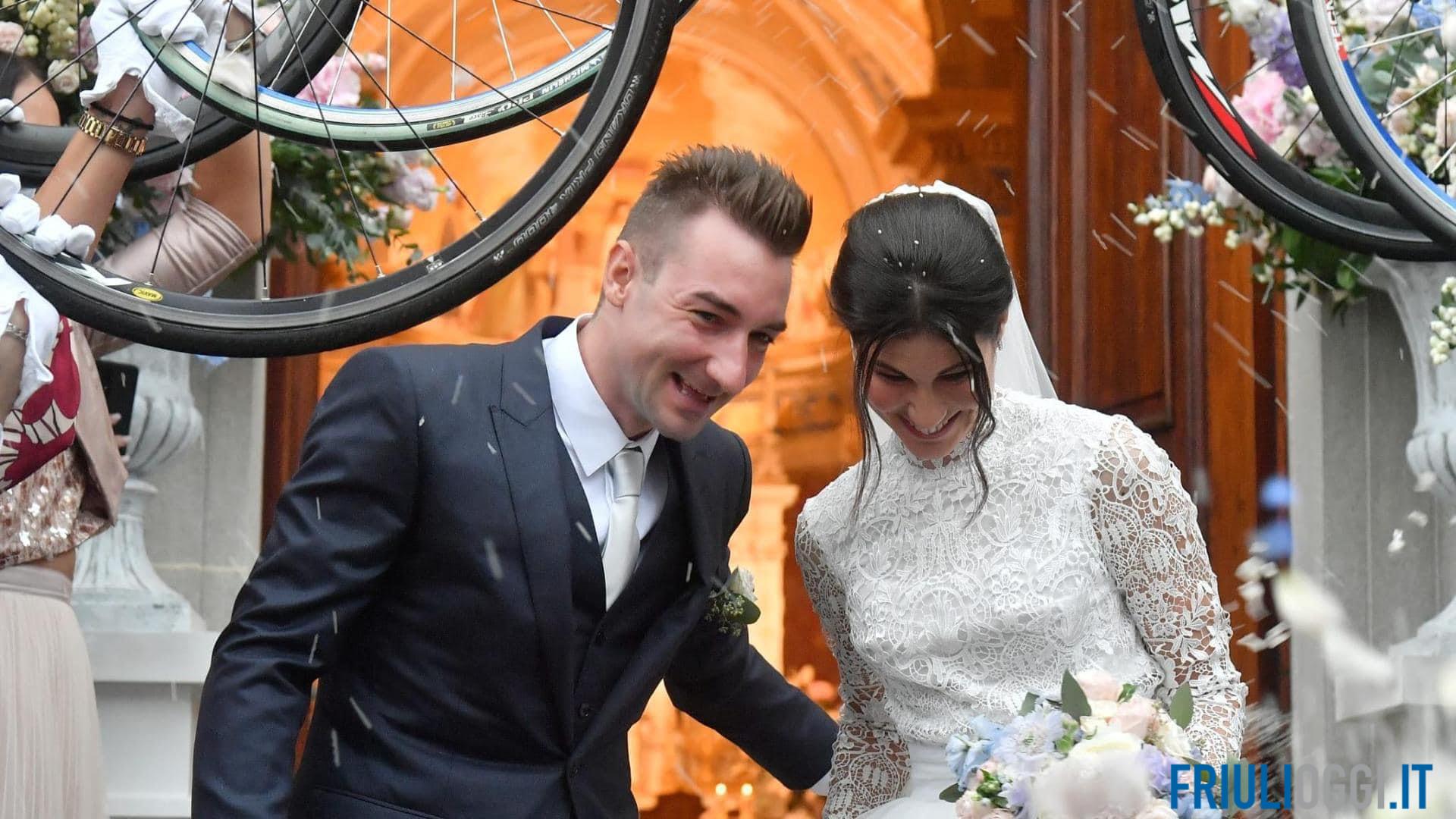 Matrimonio friulano tra le bici per i 2 campioni del ciclismo