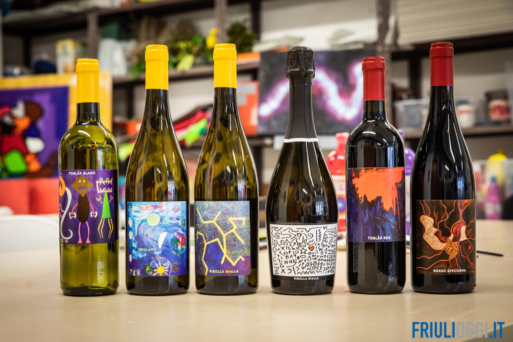 Vini del Friuli diventano opere d'arte grazie al lavoro di ragazzi speciali
