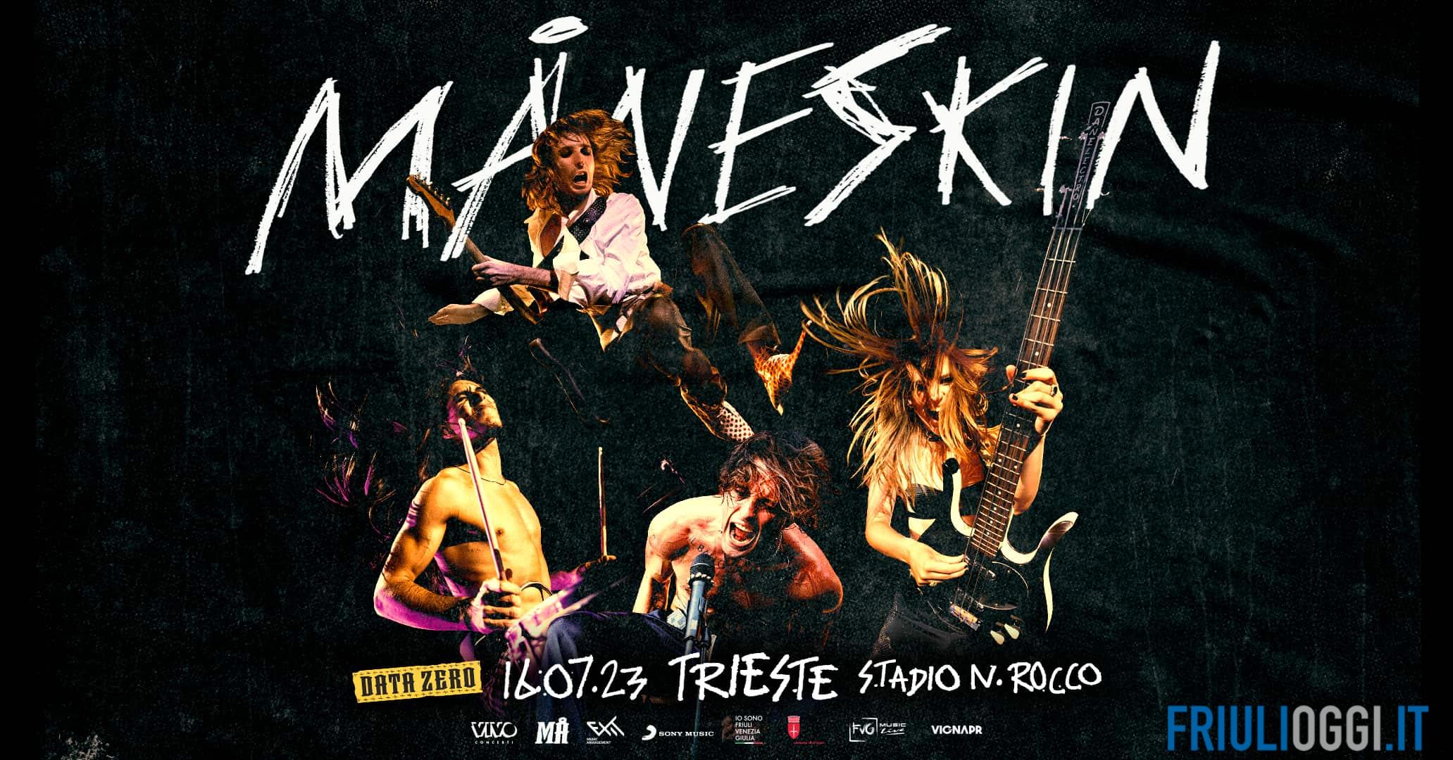 Il tour dei Maneskin parte dal Fvg: tutte le informazioni sul concerto