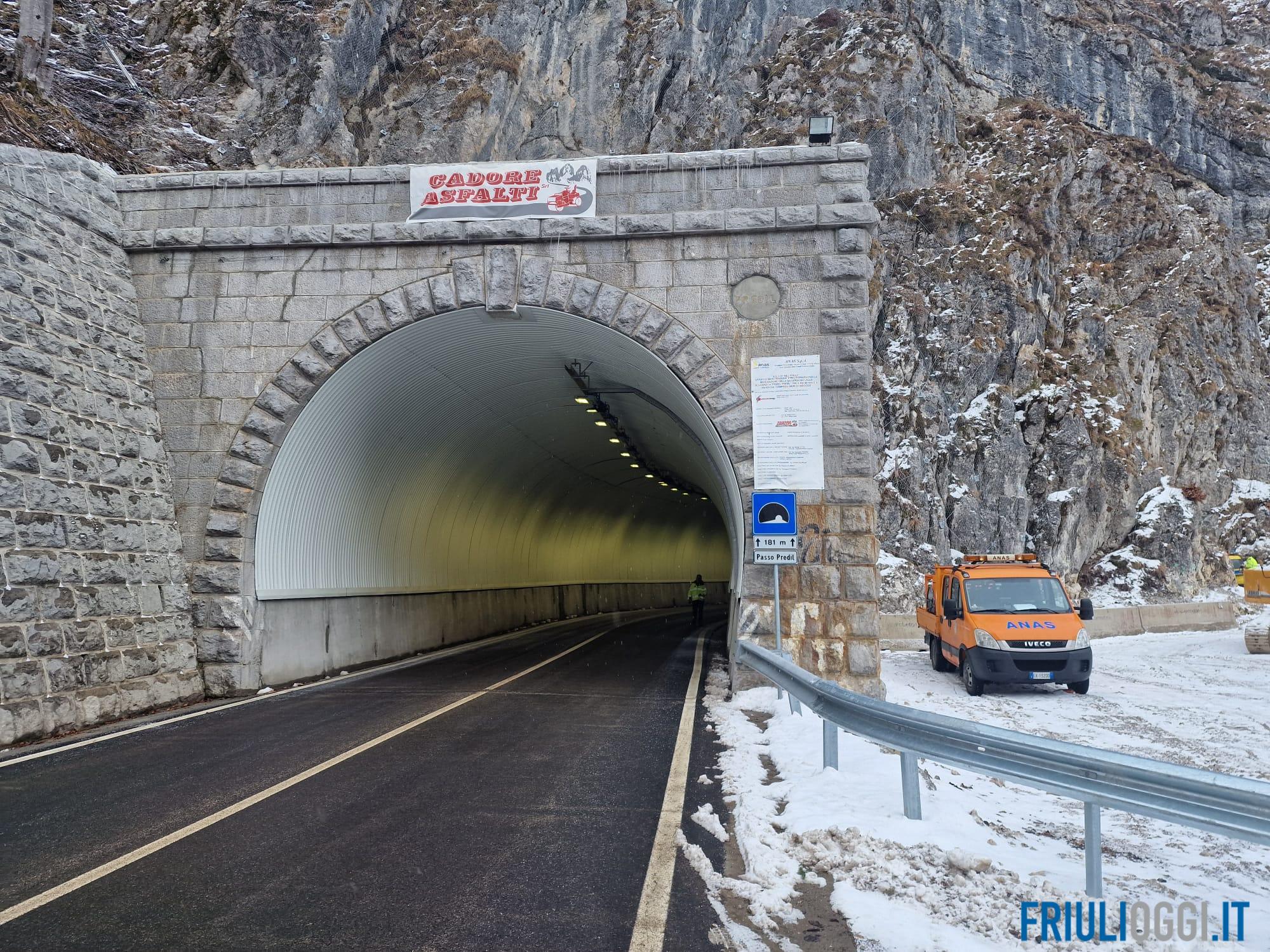 Nuovi lavori in vista per la galleria del Predil