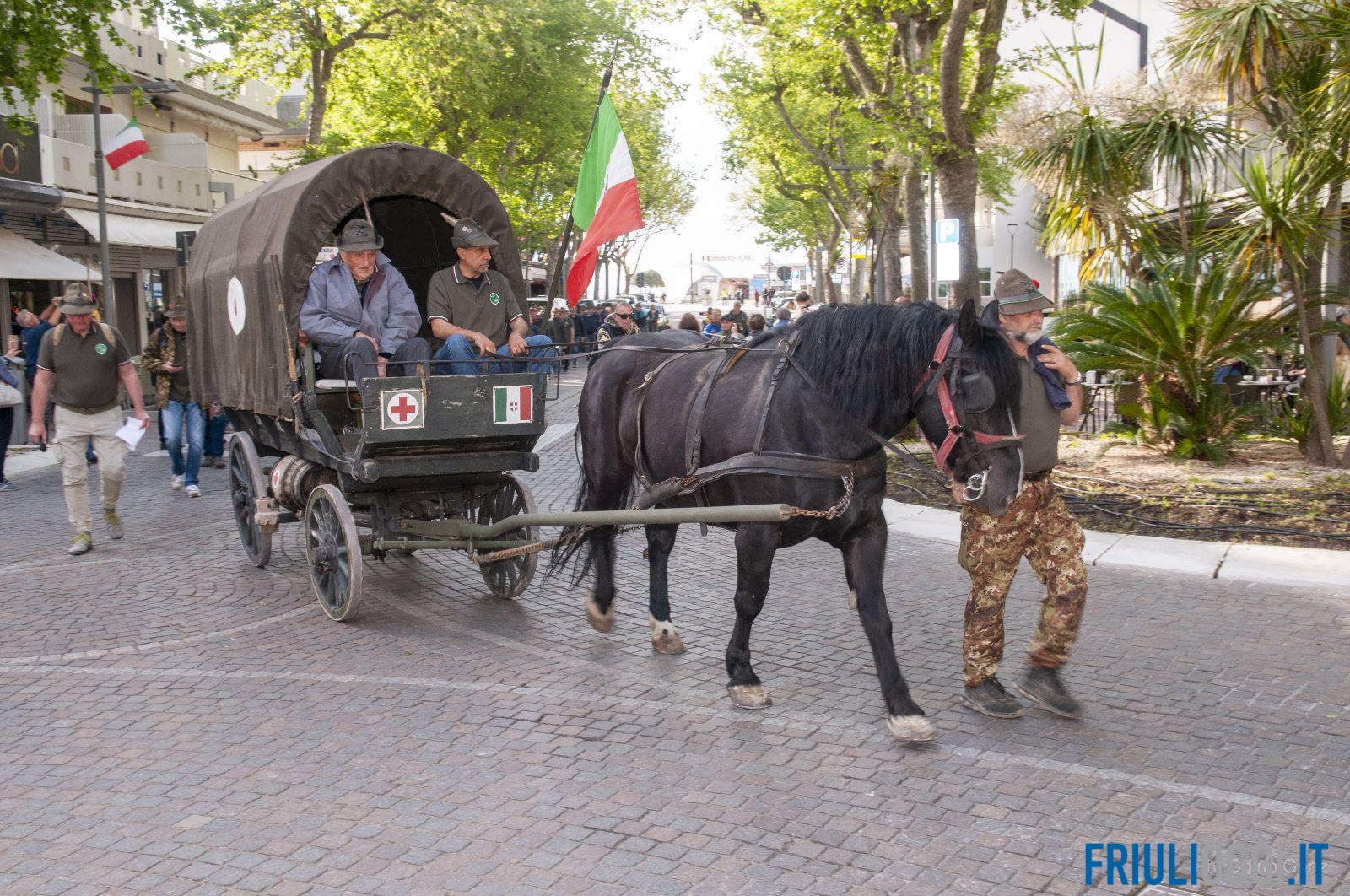 All'Adunata a piedi e con i muli, partiti alpini del Basso Tagliamento