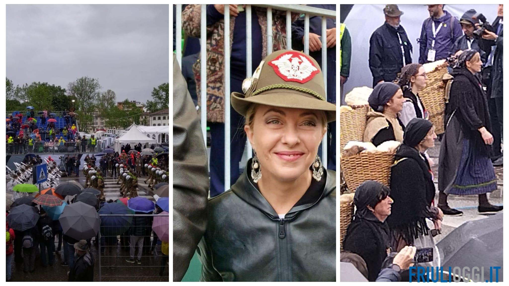 L'emozione della sfilata degli Alpini tra le vie di Udine