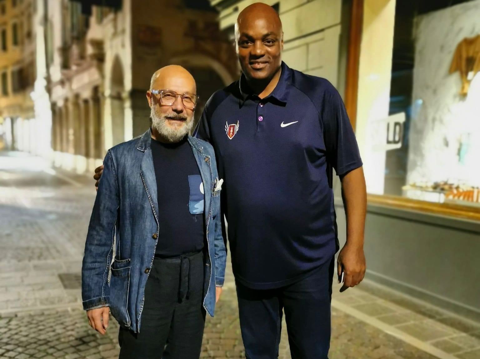Carl Lewis a Cividale, festa in famiglia per la leggenda dello sport
