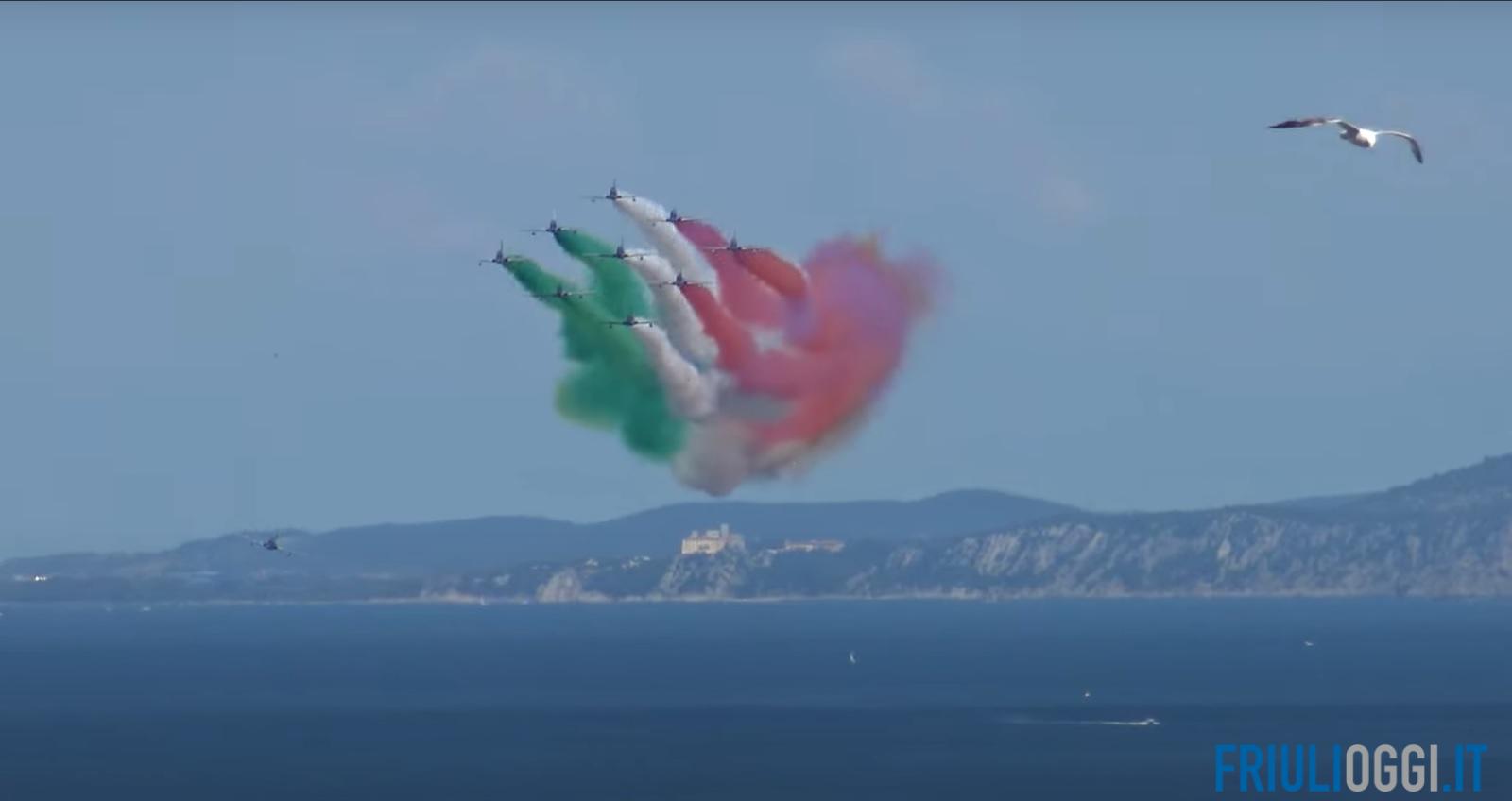 Trieste all'Italia, per il 70esimo il sorvolo delle Frecce Tricolori