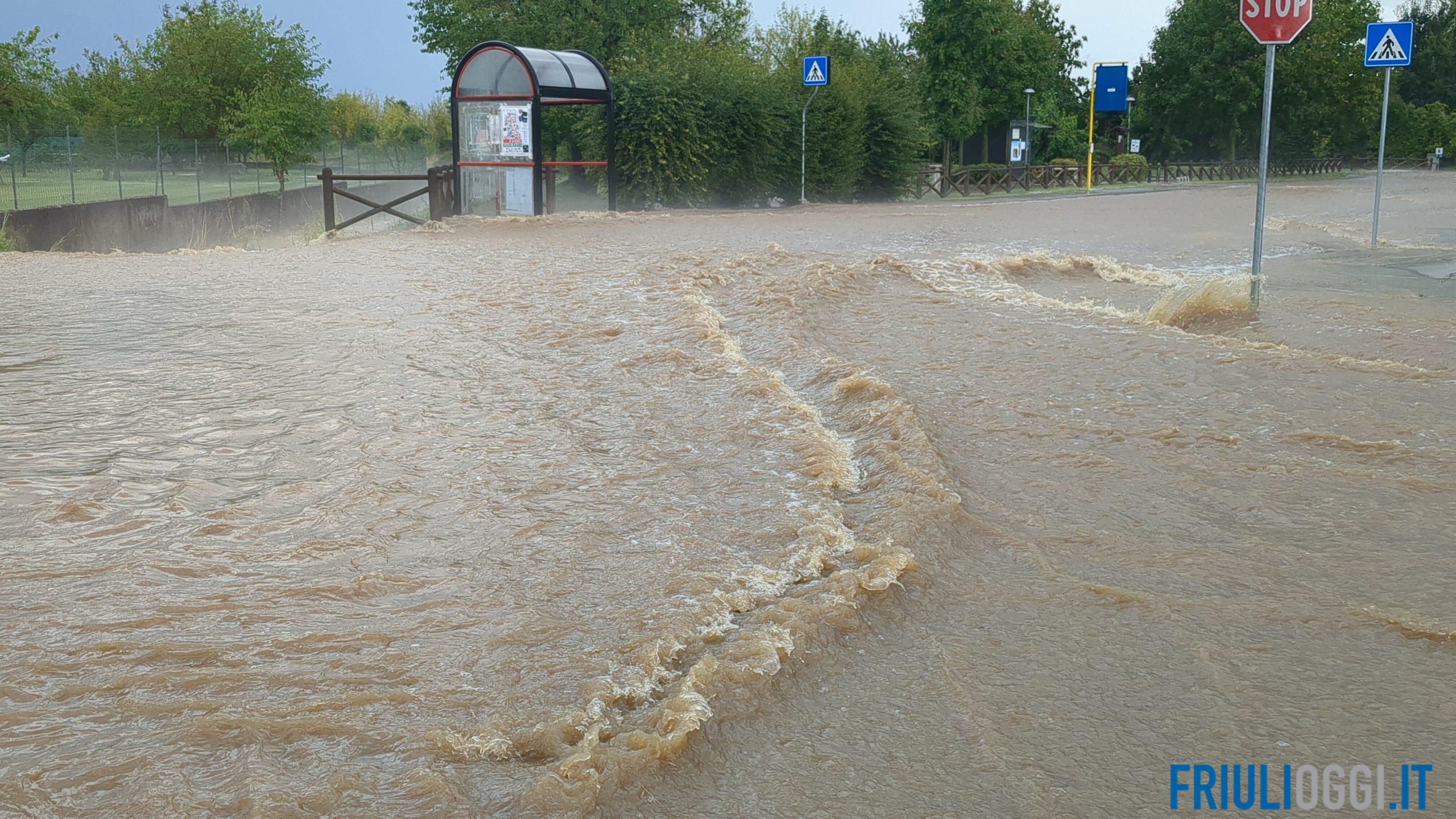 Grandinate, allagamenti e alberi caduti: in campo la protezione civile