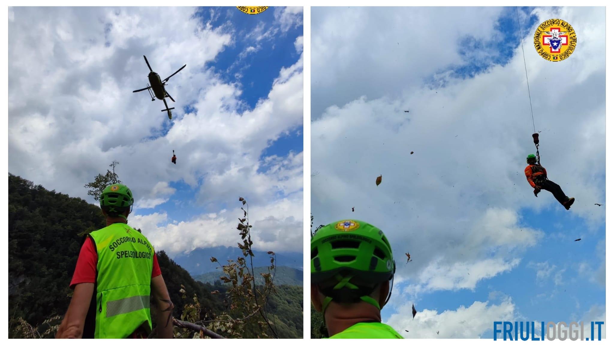 Escono dal sentiero e restano bloccati tra gli alberi: in salvo 4 scout