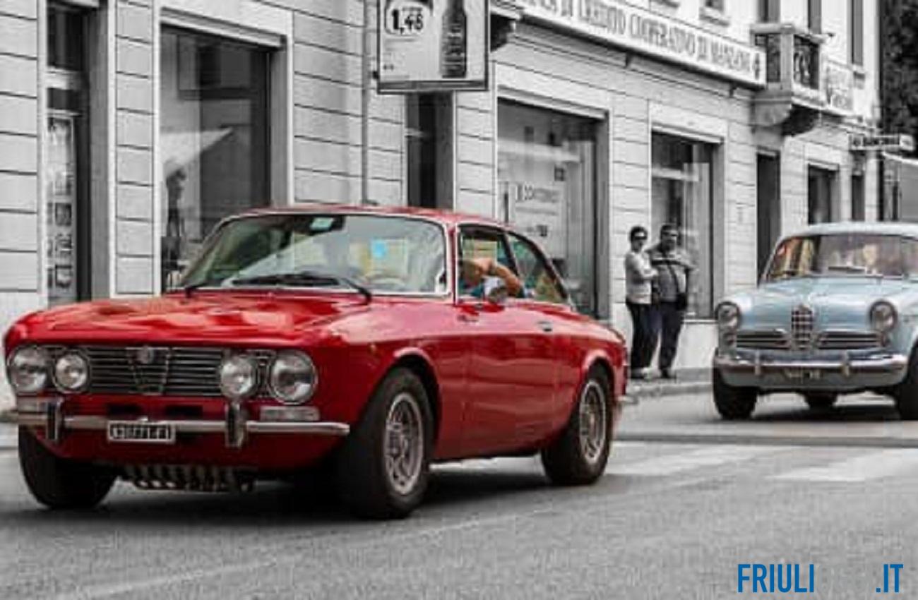 Auto d'epoca: il raduno a Udine e alla scoperta della Carnia