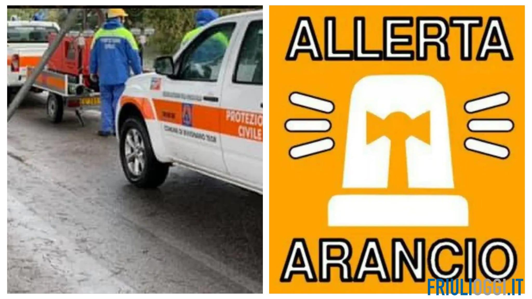 Maltempo in Friuli, nuova allerta meteo arancione