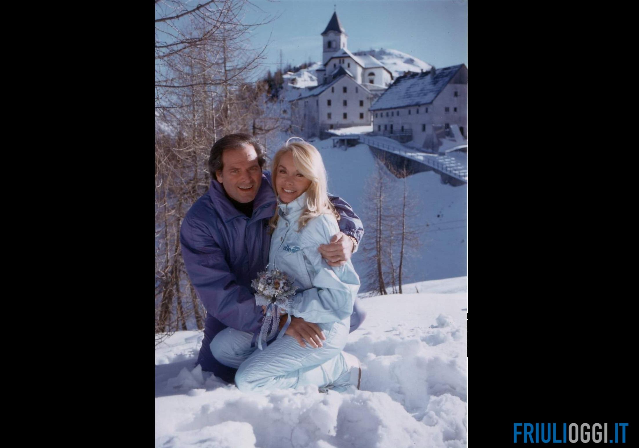 Anniversario d'amore per Maria Giovanna Elmi con il suo Gabriele