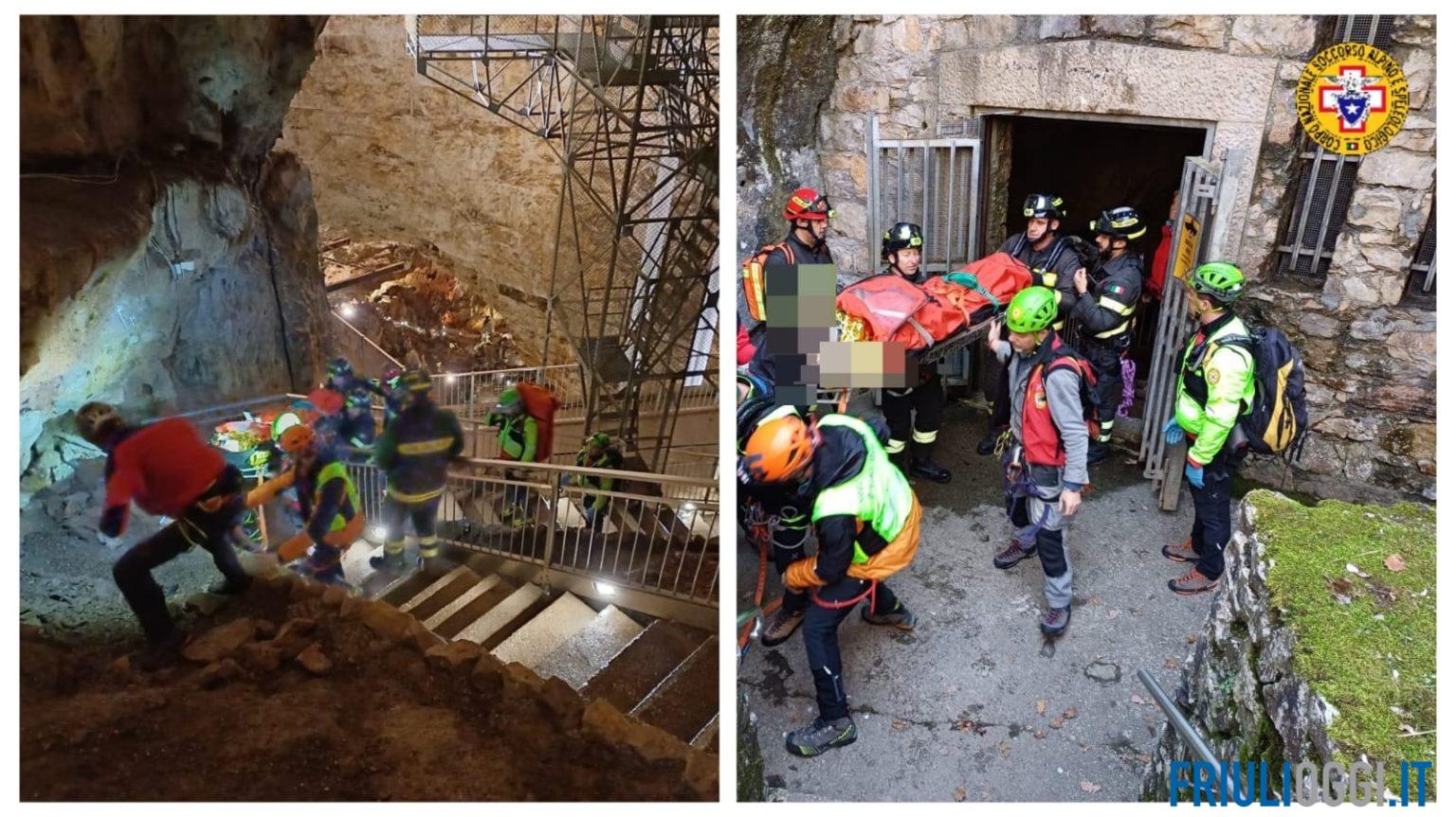 Colta da un malore nelle Grotta Gigante, soccorsa una donna