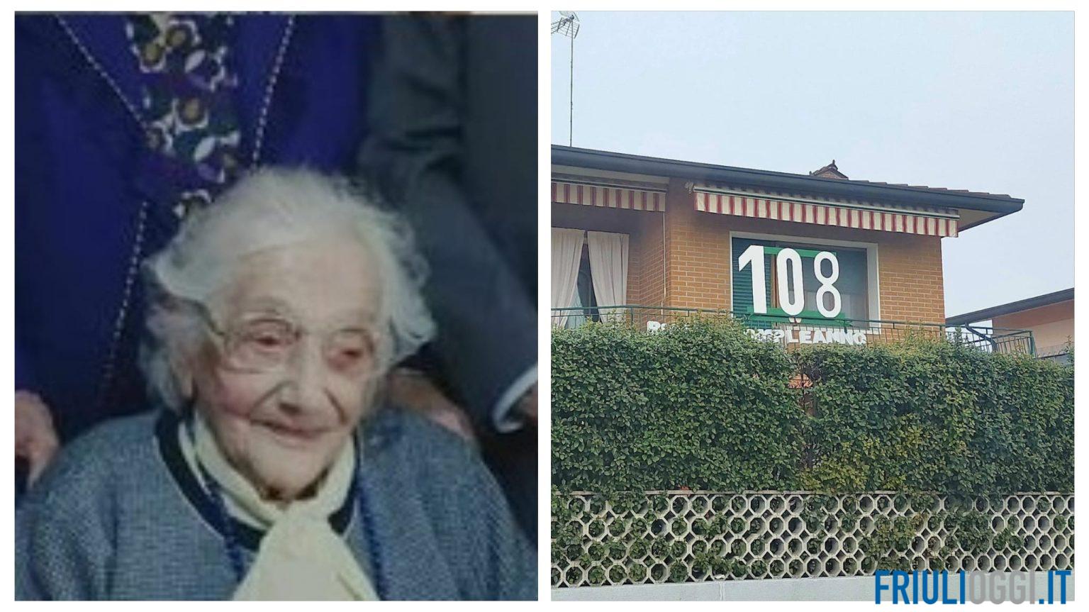 Compleanno da record, nonna Rina spegne 108 candeline Compleanno da record, nonna Rina spegne 108 candeline