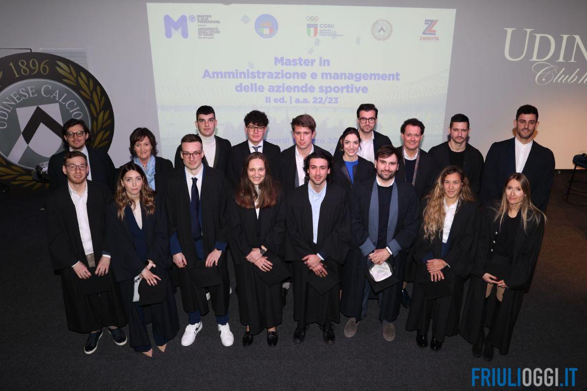 Udine, festeggiati 18 "manager dello sport" formati al master UniUd