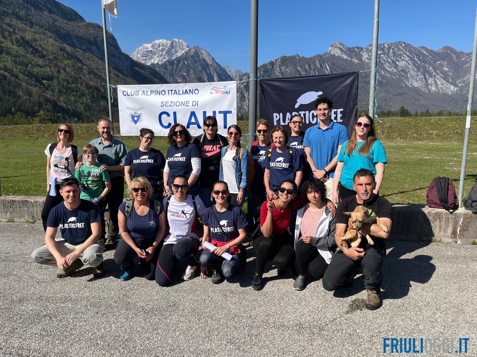 Claut, i volontari liberano le strade da oltre 250 chili di rifiuti