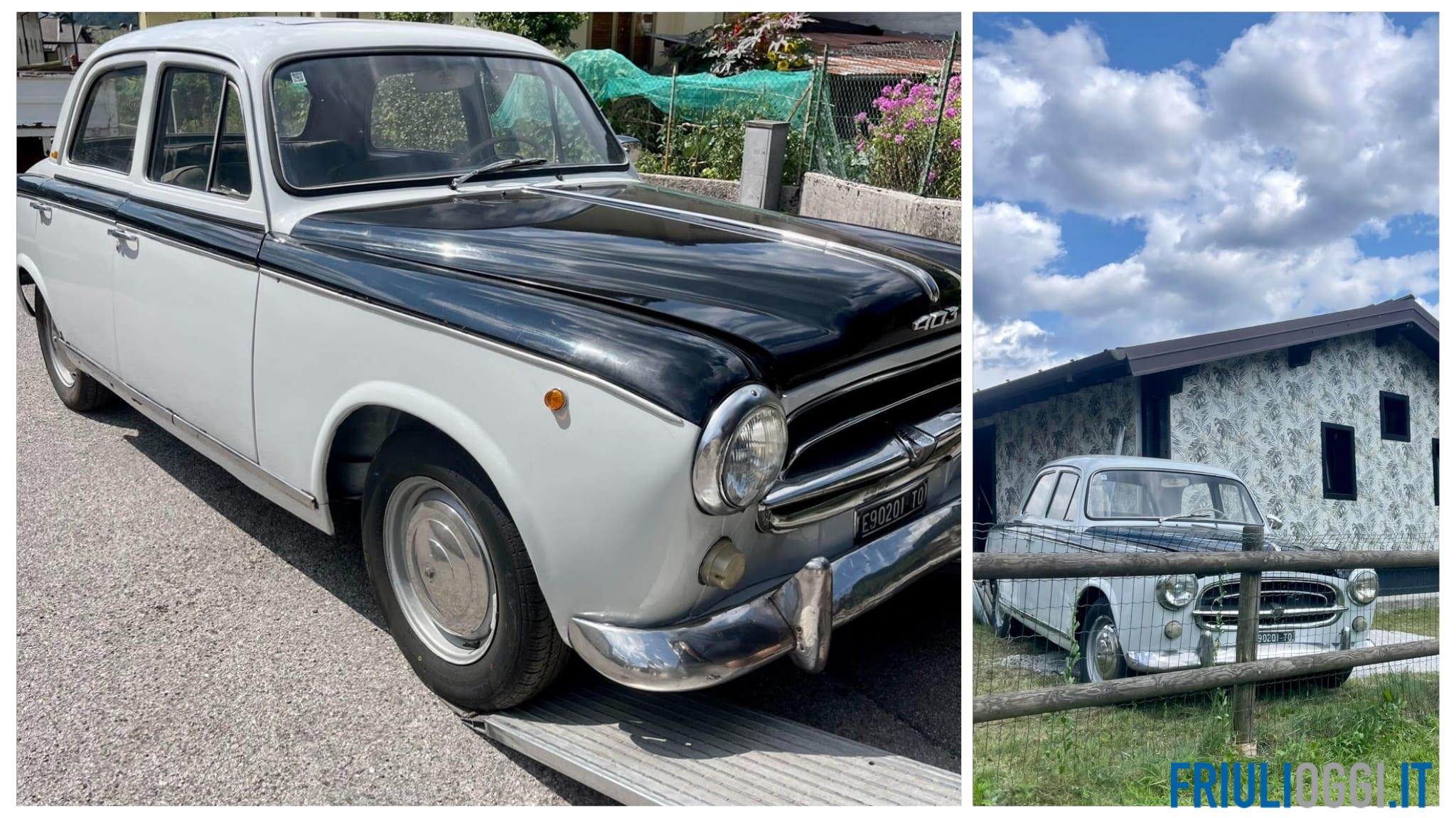 L'auto del Tenente Colombo arriva a Resia