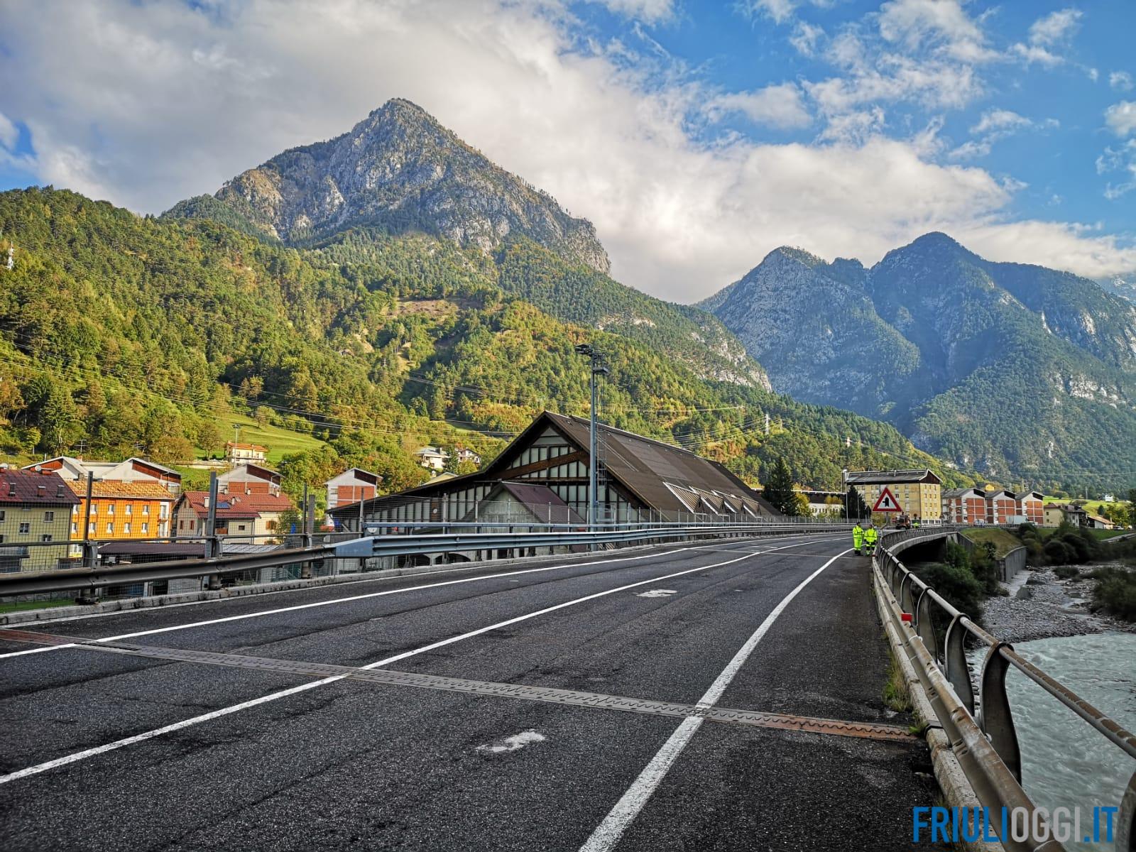 Pontebba, finiti i lavori di messa in sicurezza: riapre il viadotto