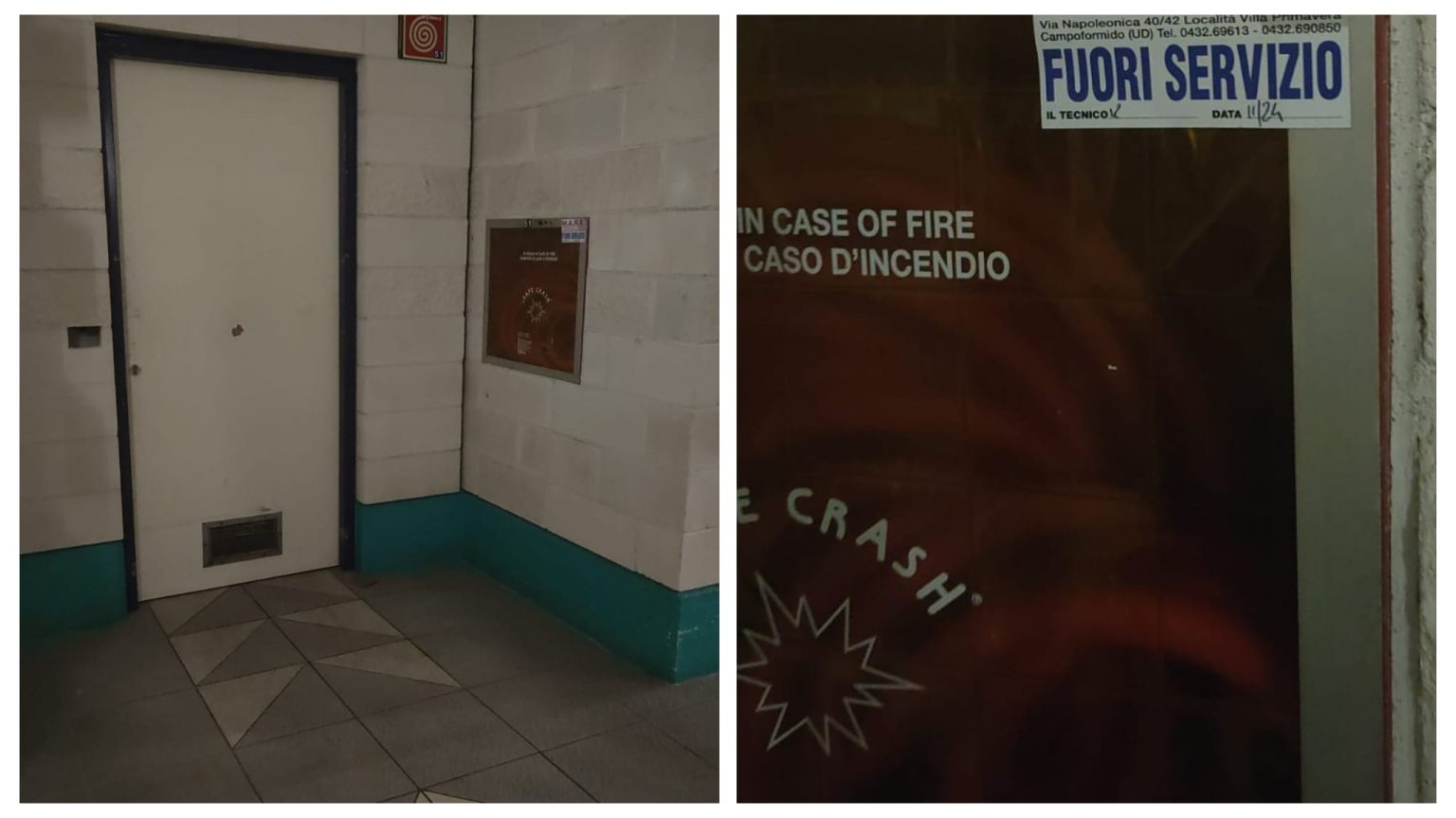 Principio d'incendio al centro commerciale Corte Smeralda