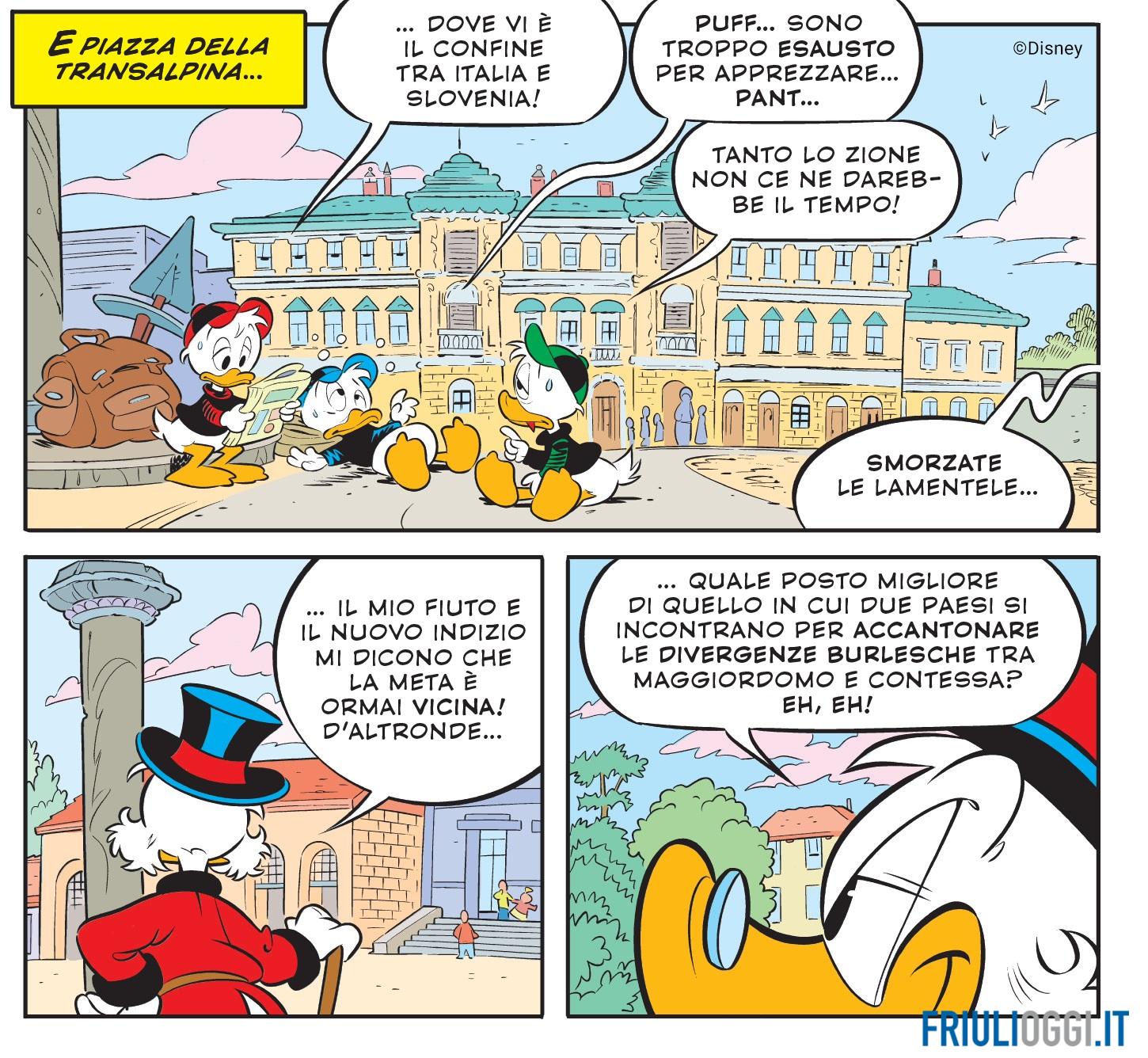 Gorizia sul mitico Topolino: la città in un'avventura di Zio Paperone