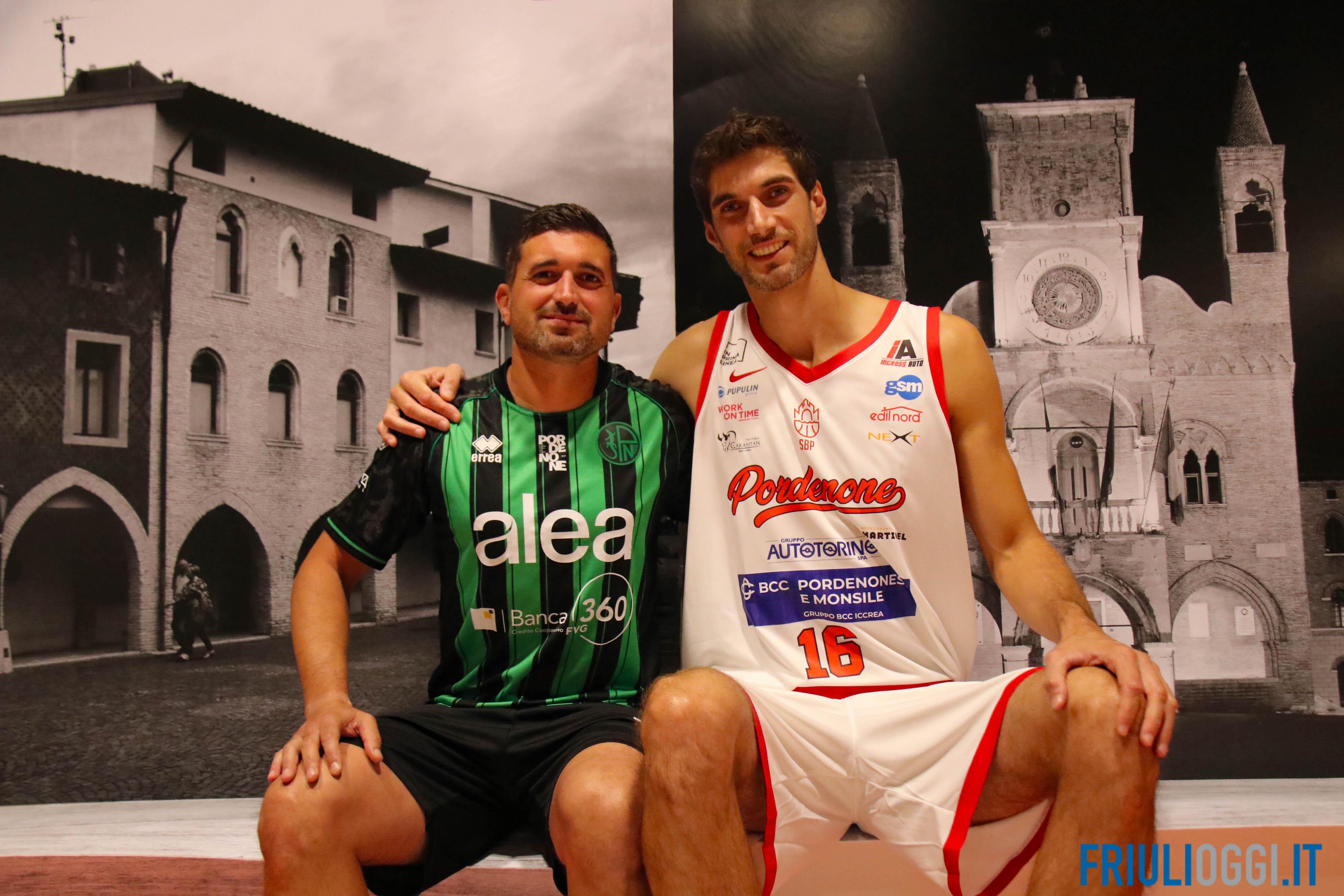 Calcio e basket insieme per portare in alto i colori di Pordenone
