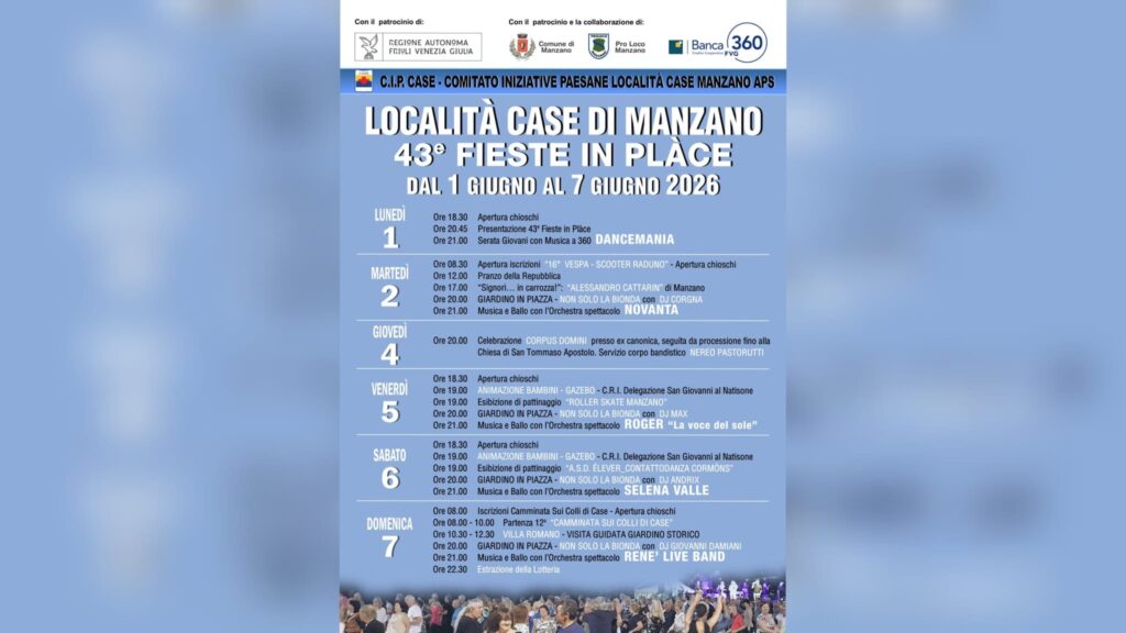 Fieste in Plàce a Case di Manzano