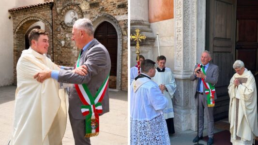 Don Michael Rossit celebra la sua prima messa a Pordenone: gli auguri ...